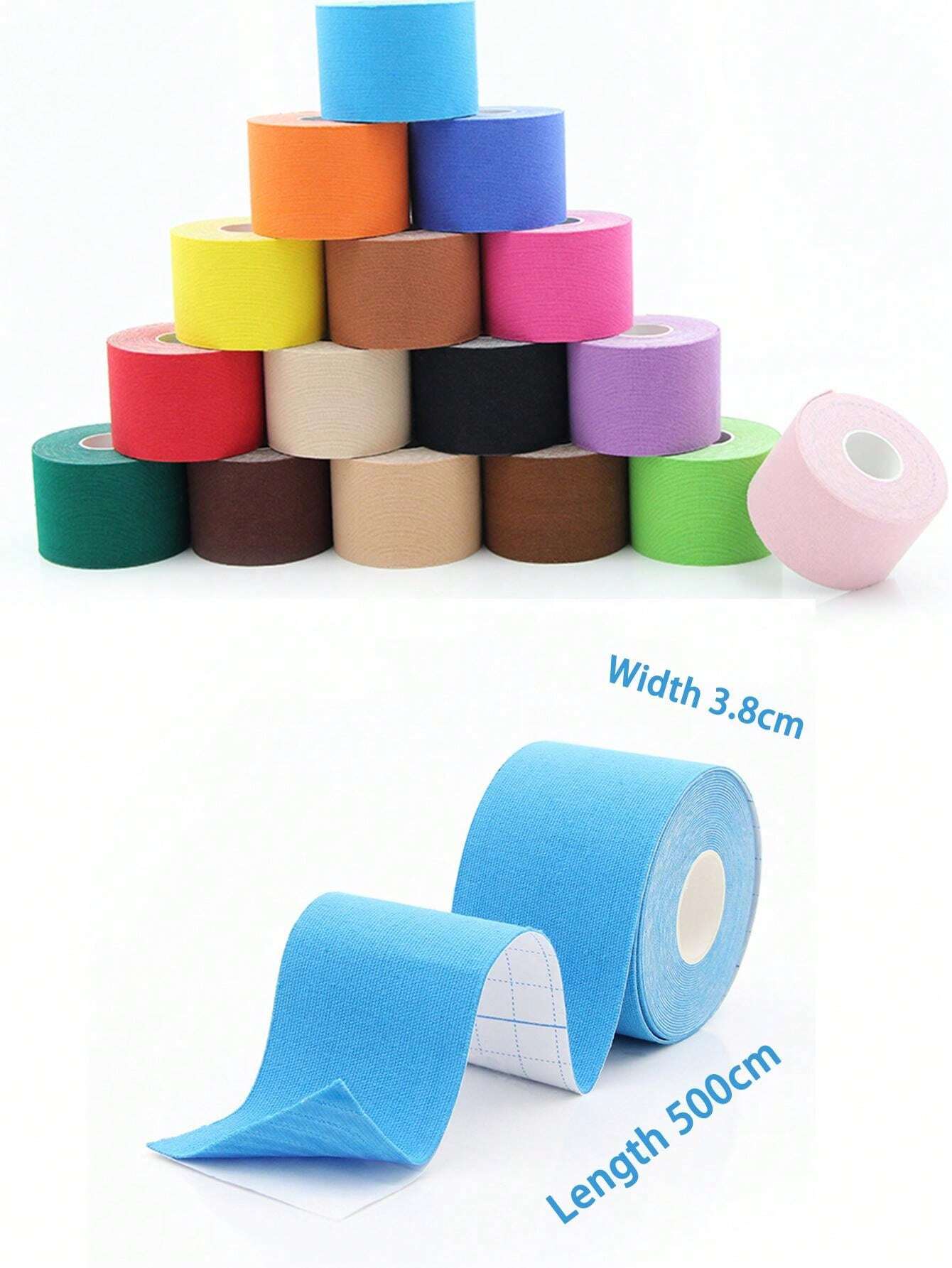 1 ROLL 3.8cmx5m Muscle Paste Kinesio Taping Elastic Tape Chest Paste ...