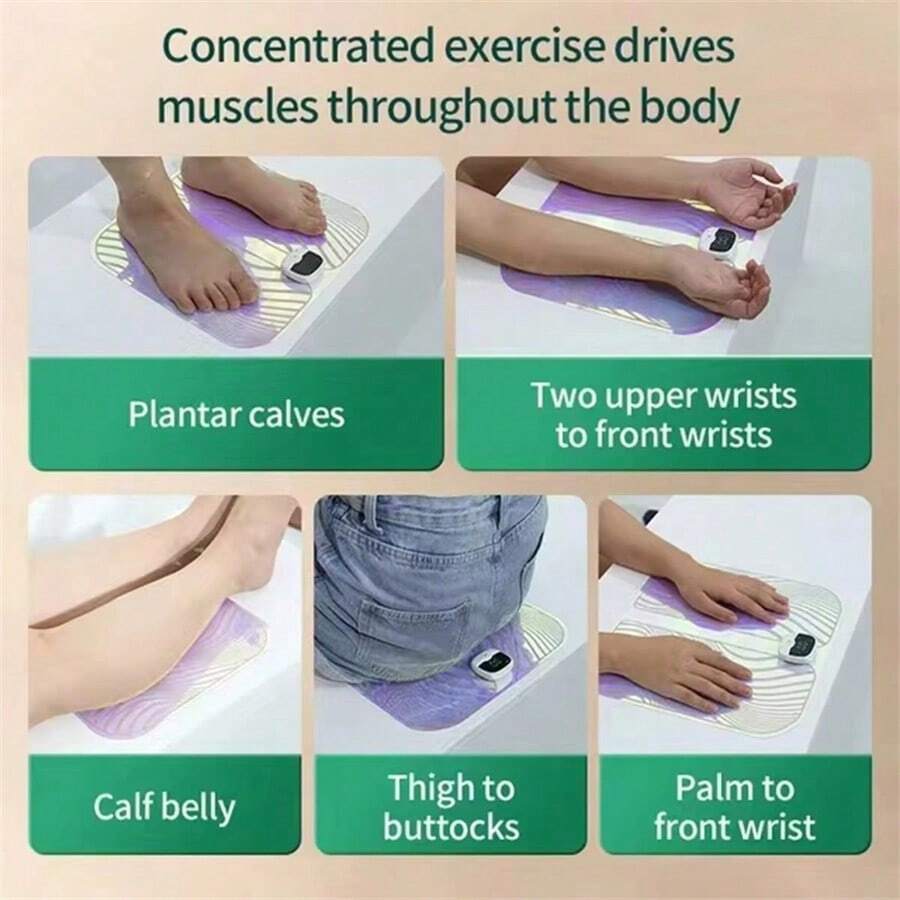 EMS Foot Massage Pad Muscle Stimulator Electric TENS Foot Massage Pad ...