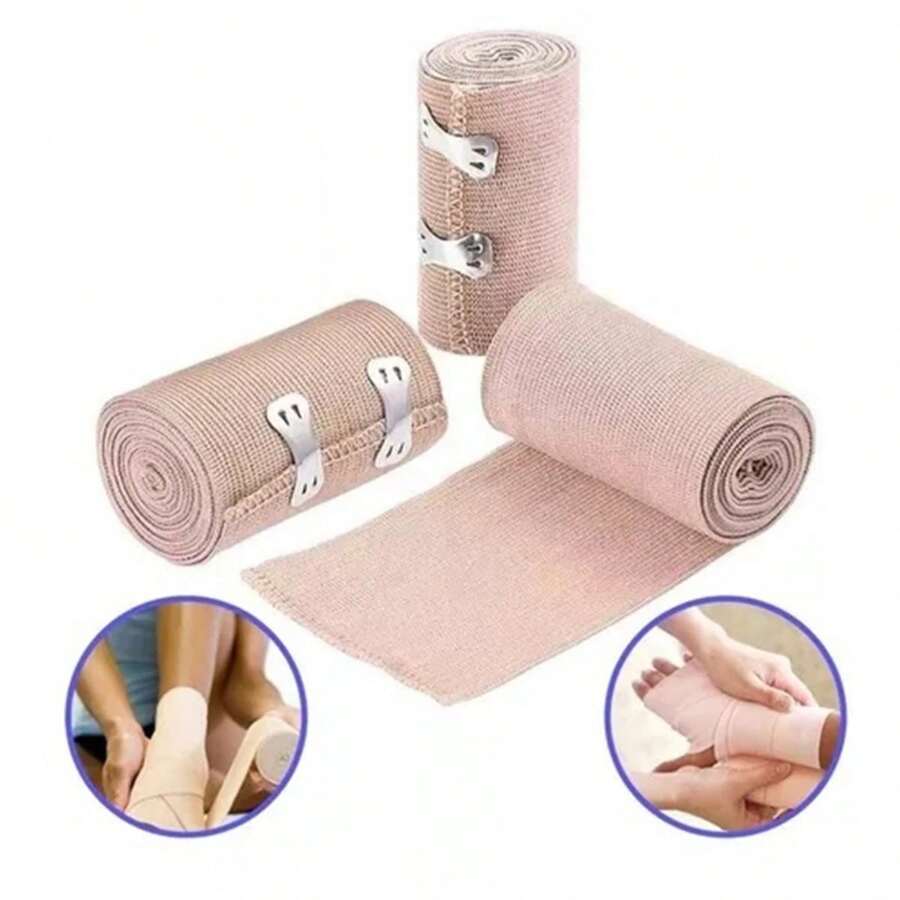 Kit 3 Elastic Bandages High Compression Bandage Nursing Orthopedics ...