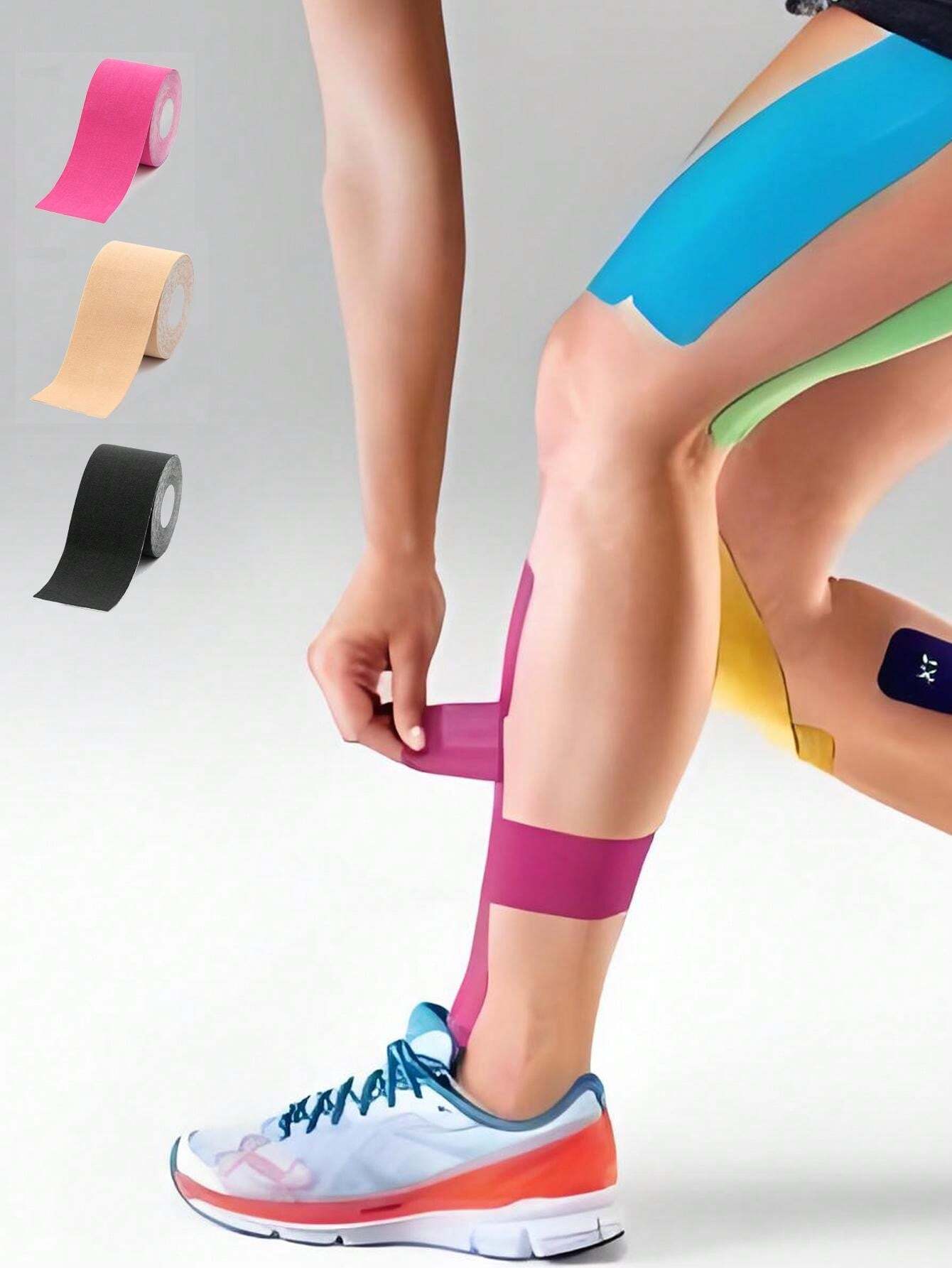 1 ROLL 3.8cmx5m Muscle Paste Kinesio Taping Elastic Tape Chest Paste ...