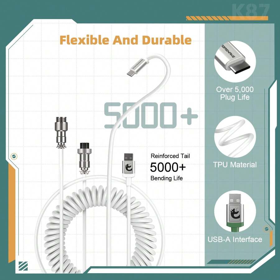 ATTACK SHARK Teclado mecánico inalámbrico para juegos K87 TKL ...