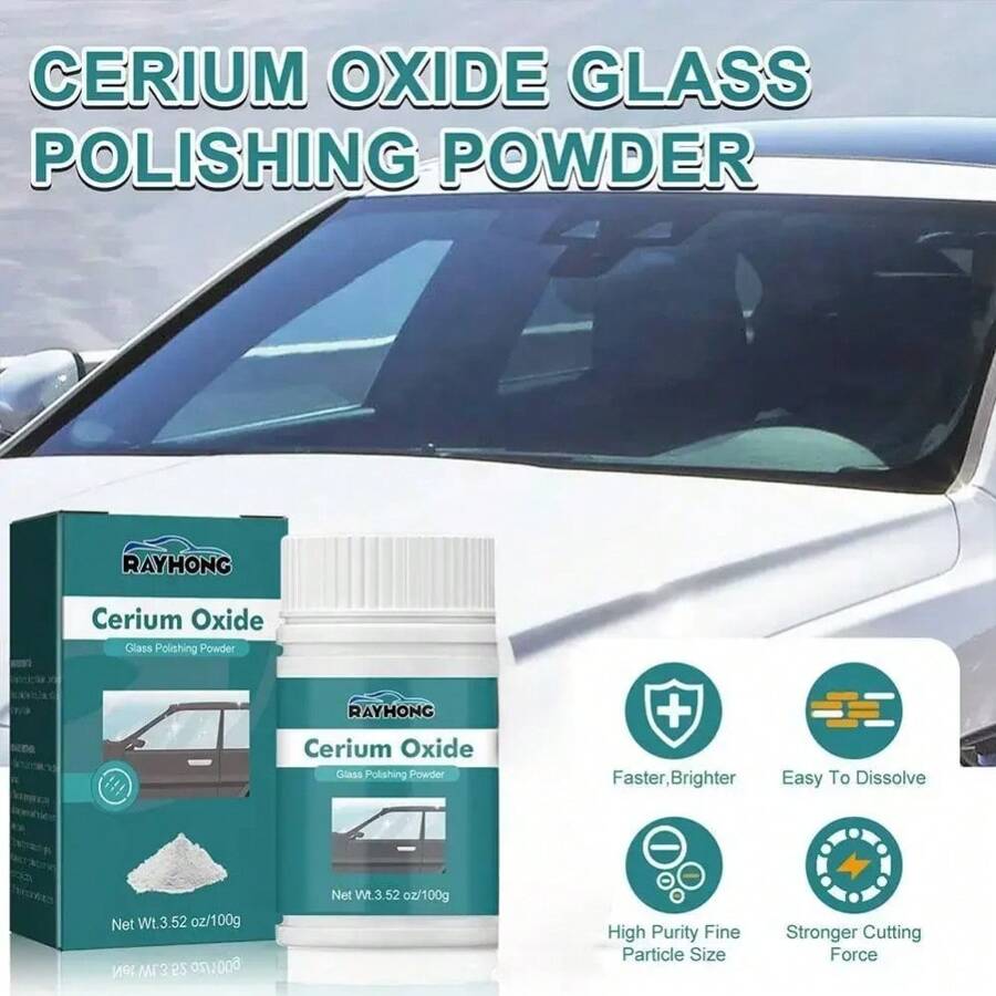 100g Cerium Oxide Glass Scratch Removal Powder Windscreen Scratch ...