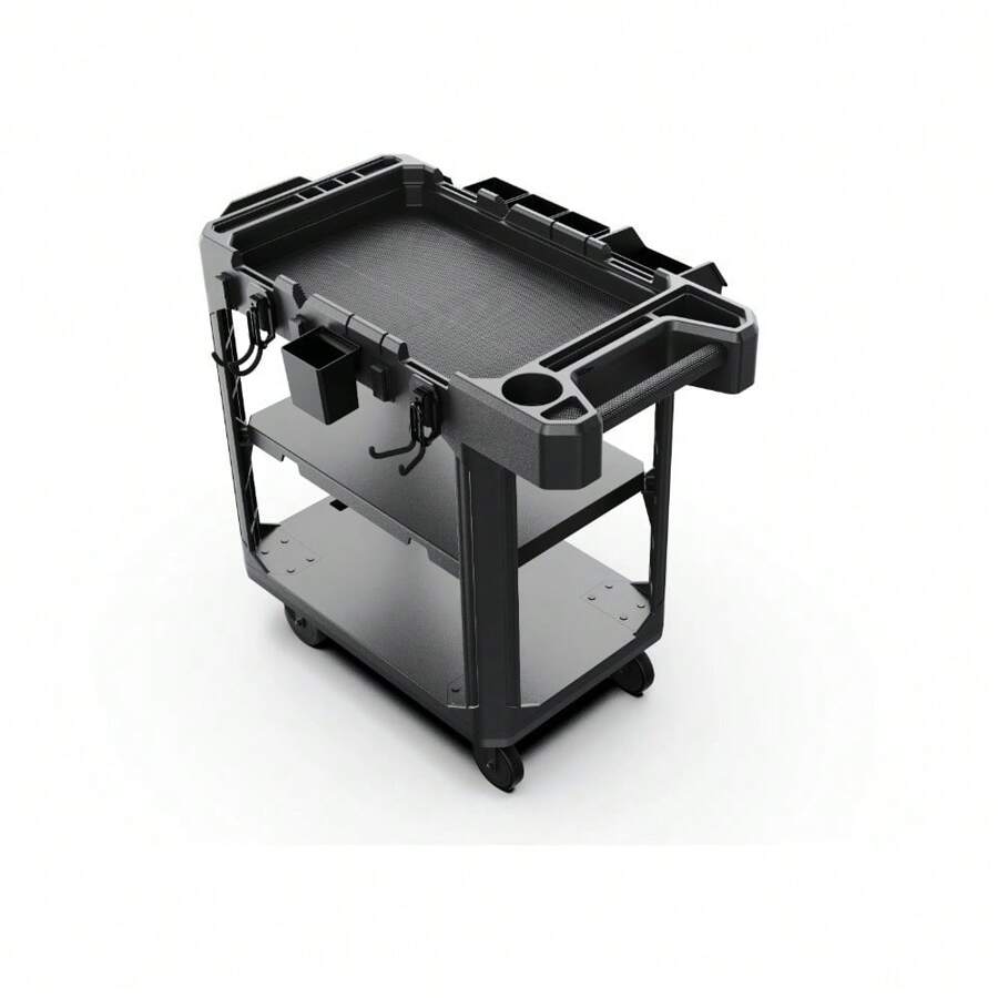 Stack 3-Shelf Multi-Use 36" Commercial Utility Cart, 500 Lb Capacity ...