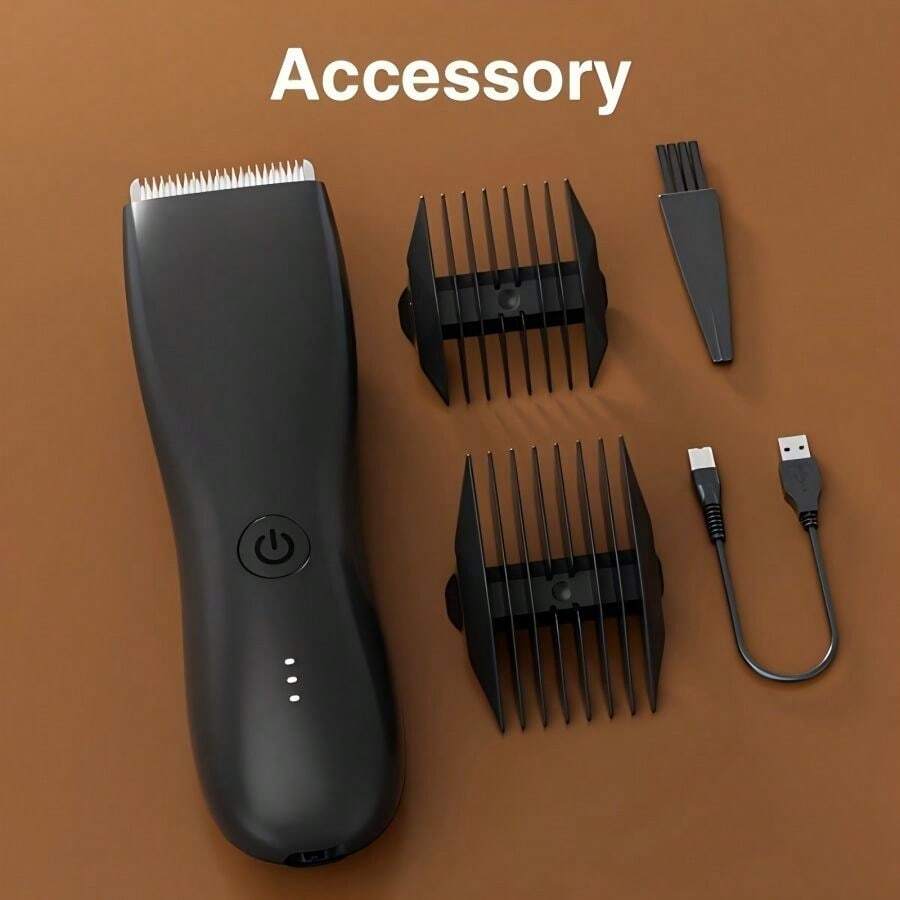 Elektrischer Haarschneider und Trimmer für Männer, kabelloser elektrischer Rasierer ...
