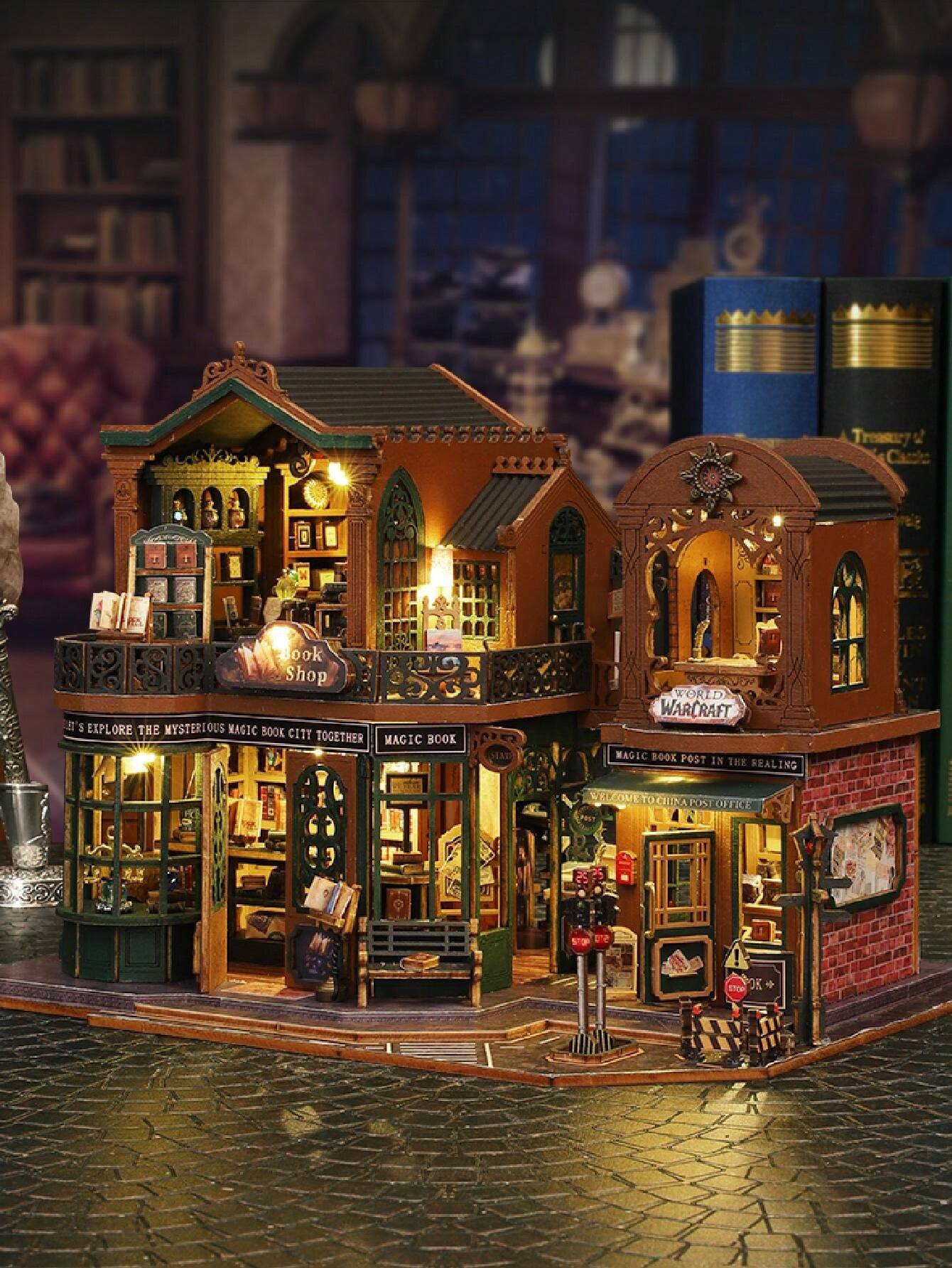 DIY Kit For 1:24 Scale Model Twilight Bookstore Cottage, Includes ...