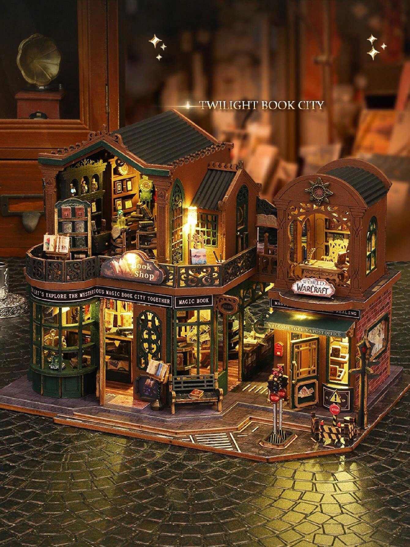 DIY Kit For 1:24 Scale Model Twilight Bookstore Cottage, Includes ...