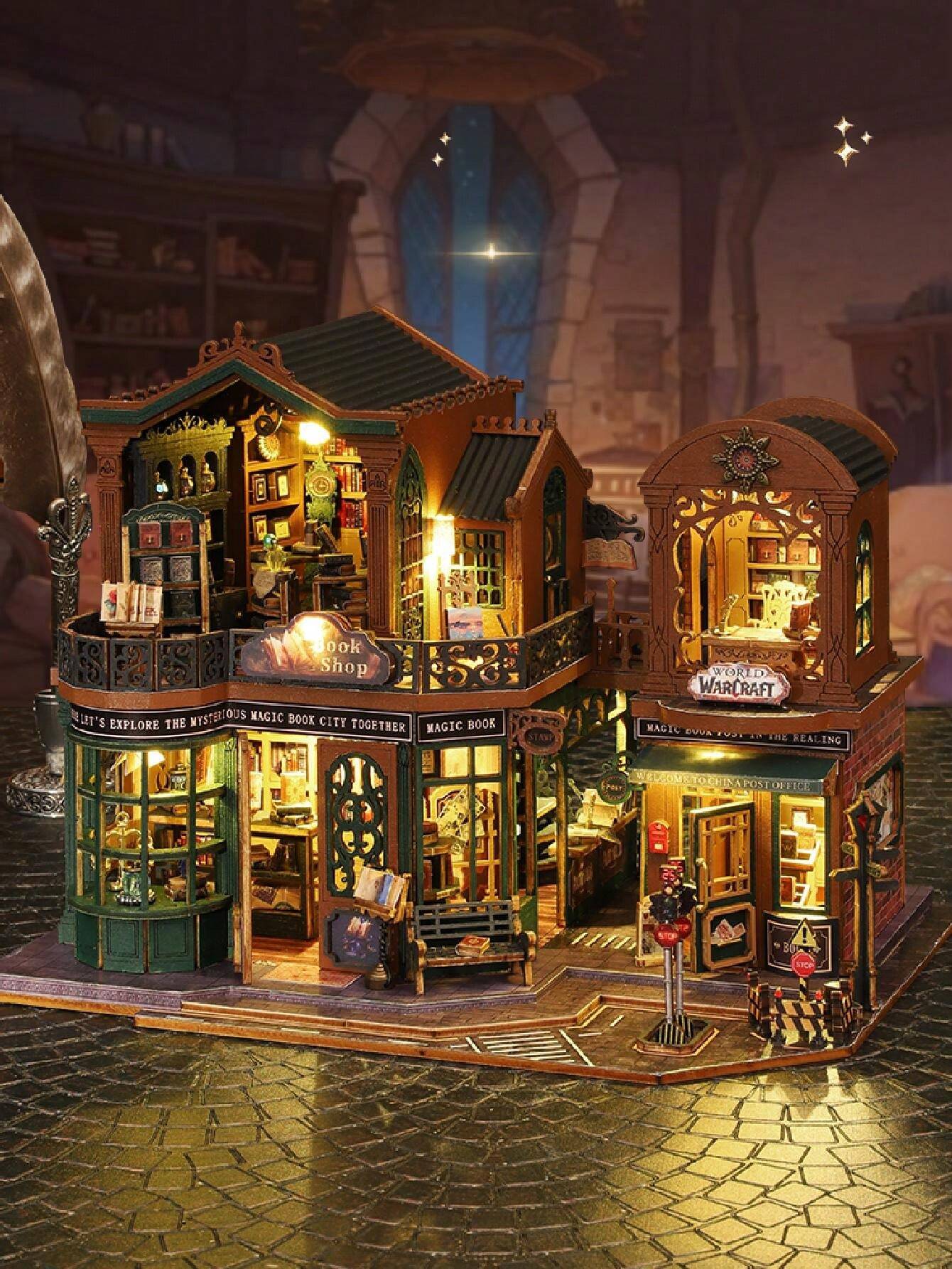 DIY Kit For 1:24 Scale Model Twilight Bookstore Cottage, Includes ...