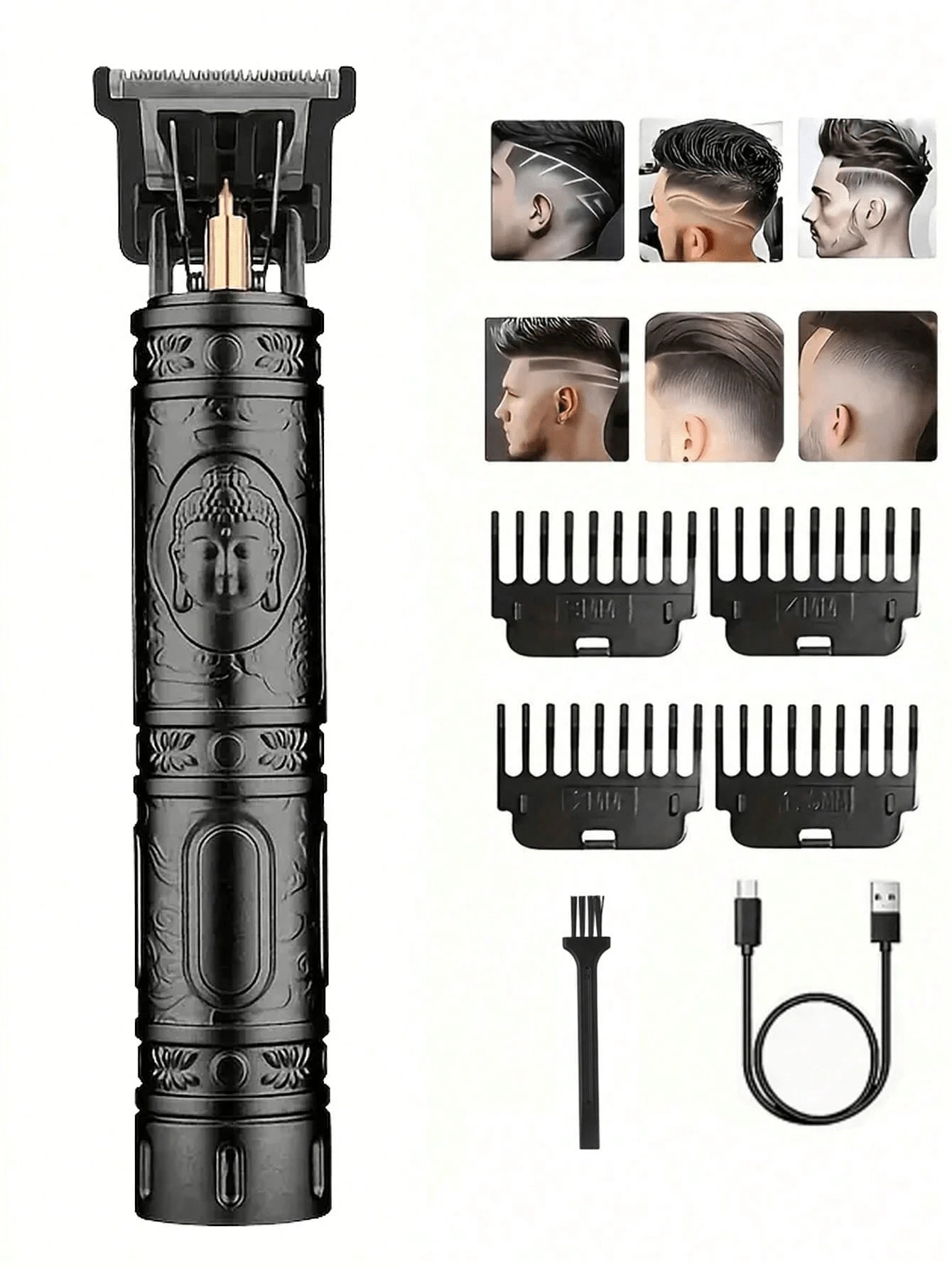 Hair Clipper Electric Pusher Haircut Machine Electric Clipper Oil Head ...
