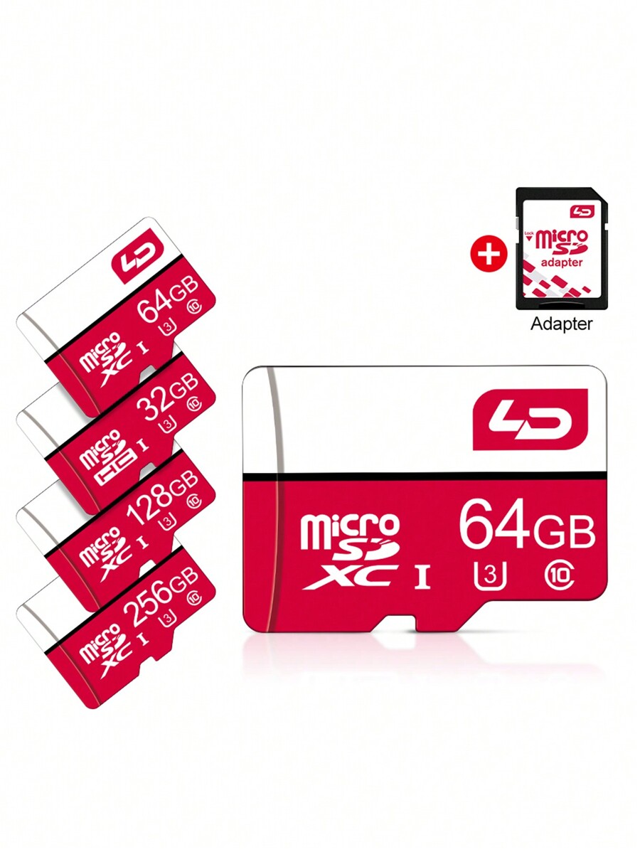 LD LD Brand Red White Micro Sd Card 16GB 32GB 64GB 128GB 256GB Microsd ...