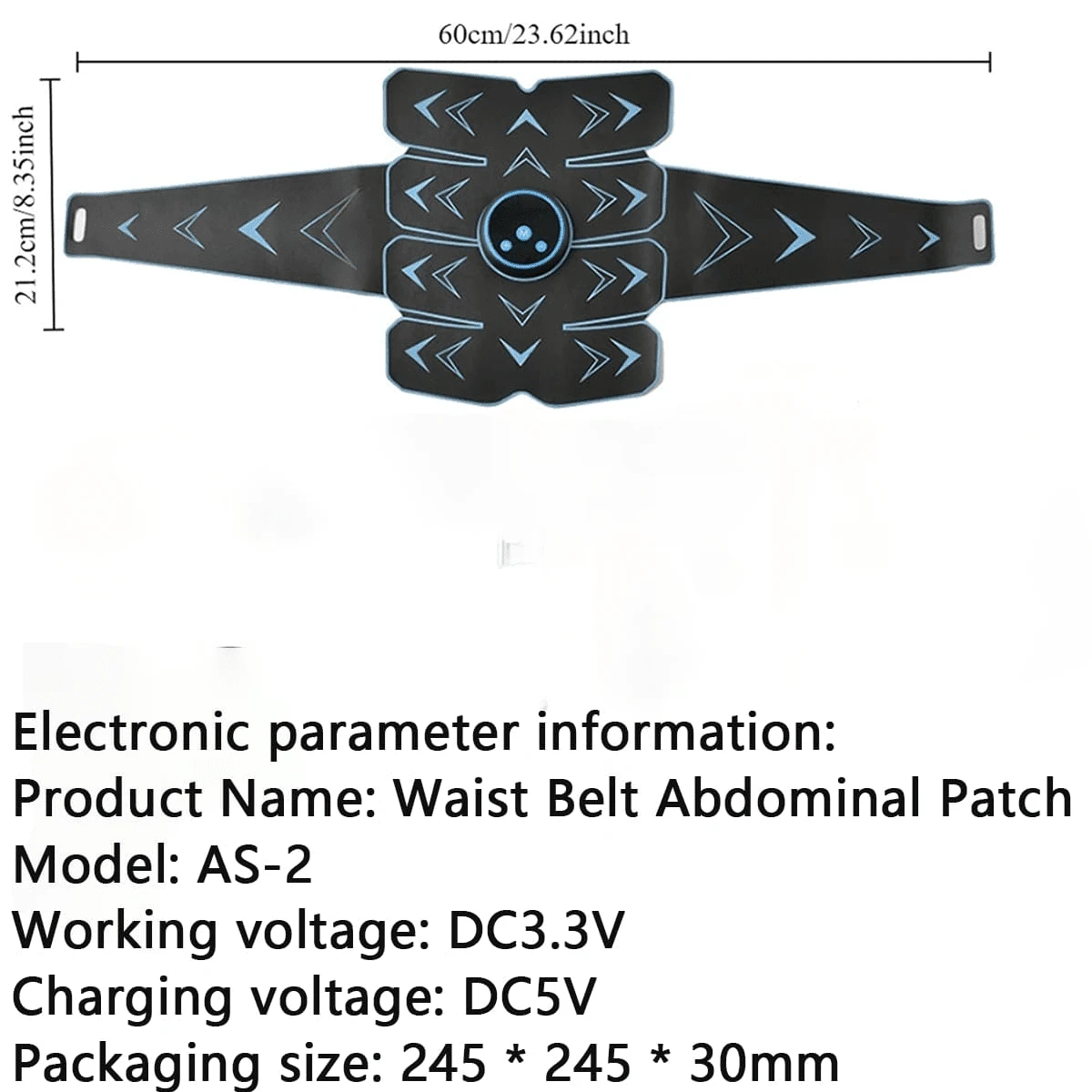 EMS Abdominal Muscle Patch Exercise And Fitness Muscle Trainer ...