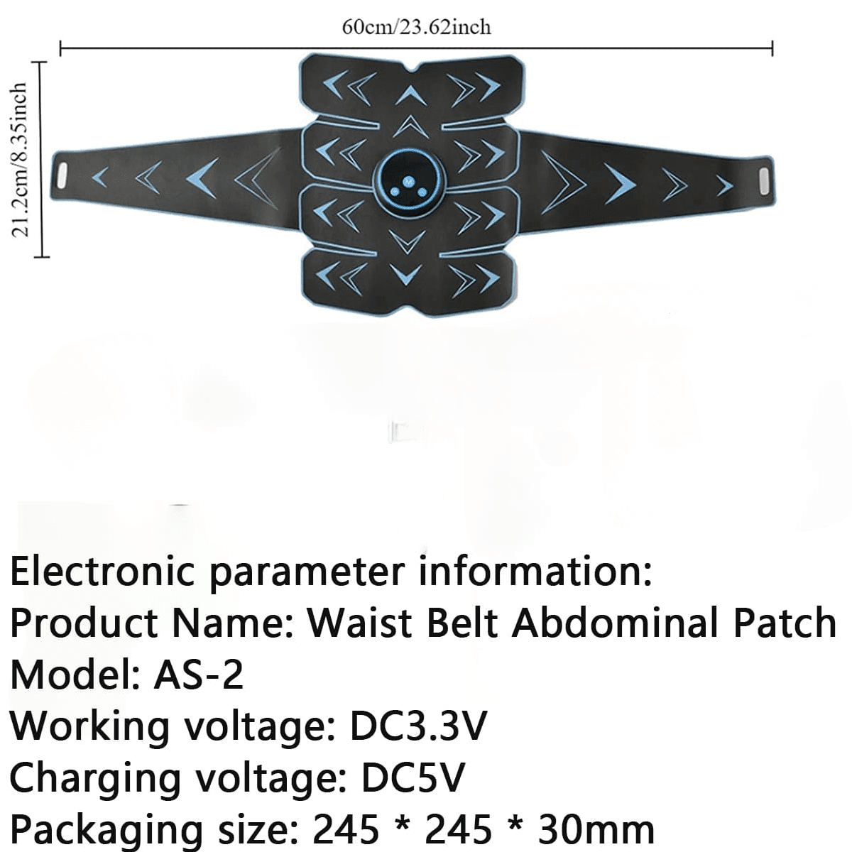 EMS Abdominal Muscle Patch Exercise And Fitness Muscle Trainer ...