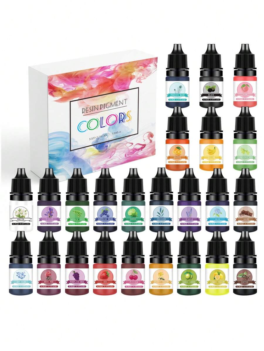 10/24/30 Colors 5ML Concentrated No.2 Crystal Epoxy Resin Dye, DIY ...