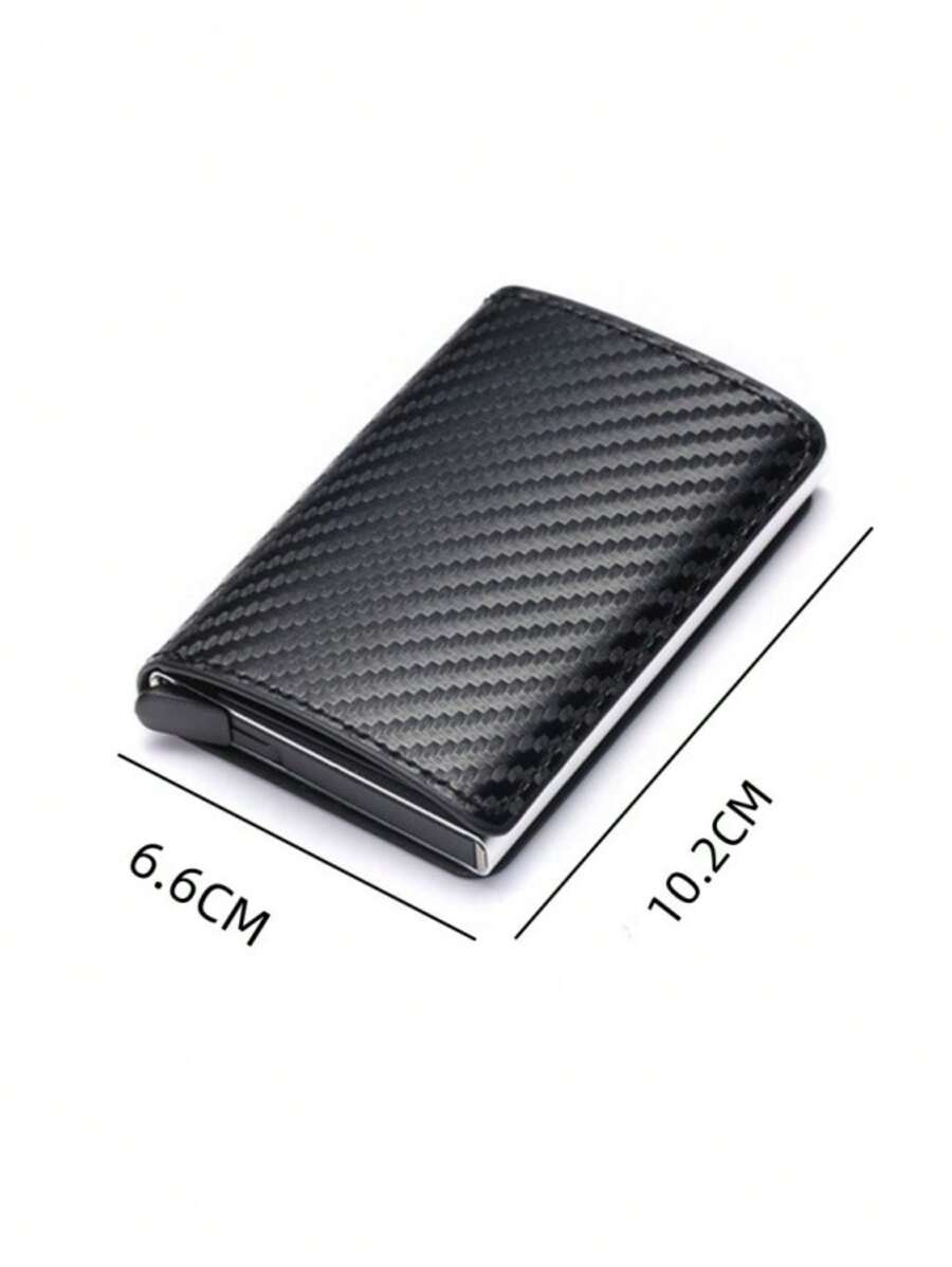 8 Units Carbon Fiber Wallets Card Holder Men's Brand Black Magic Triple ...