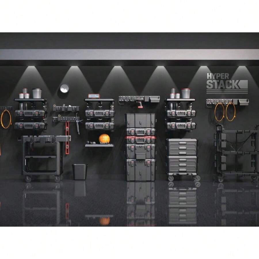 Stack 3-Shelf Multi-Use 36" Commercial Utility Cart, 500 Lb Capacity ...