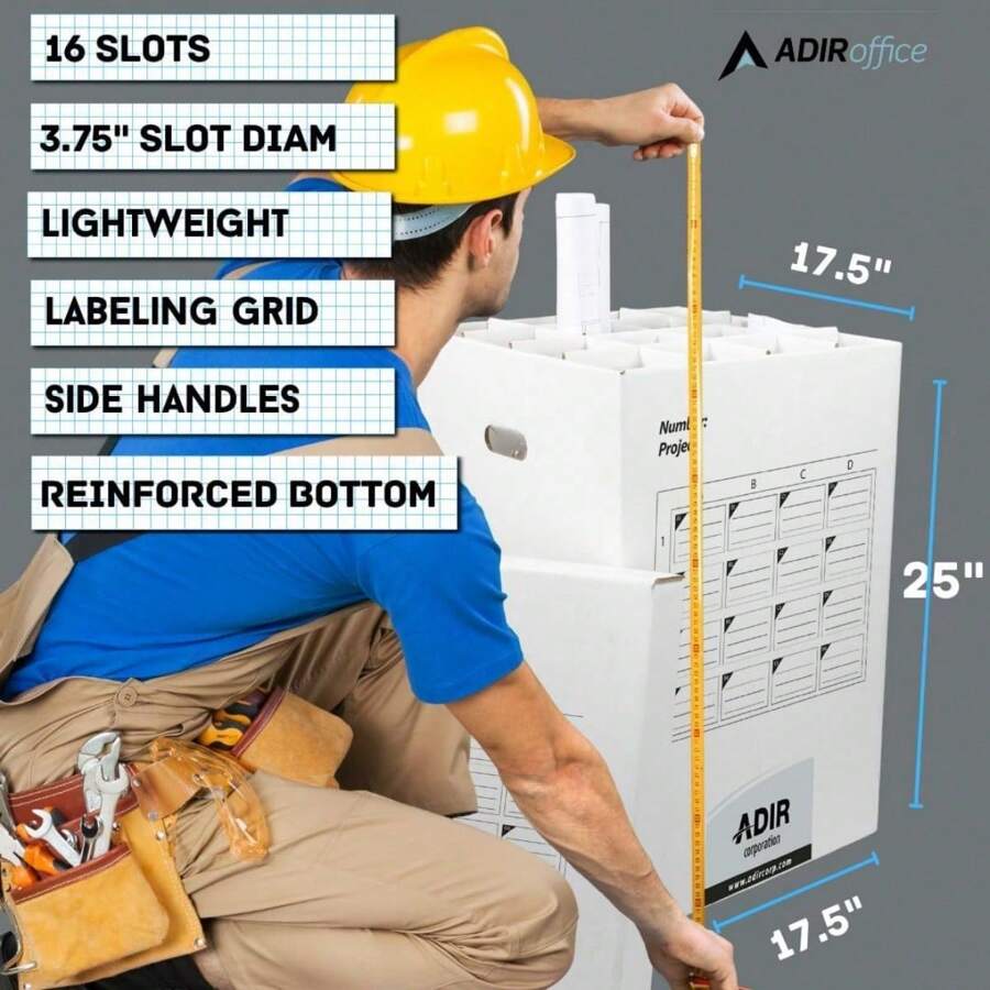 Cardboard Roll File Storage Organizer - Vertical File Sorter ...