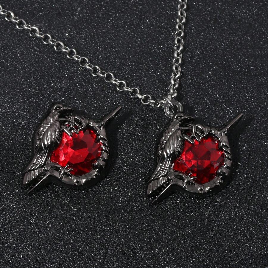 rongji jewelry Love And Deepspace Sylus Crow Cosplay Badge Necklace ...