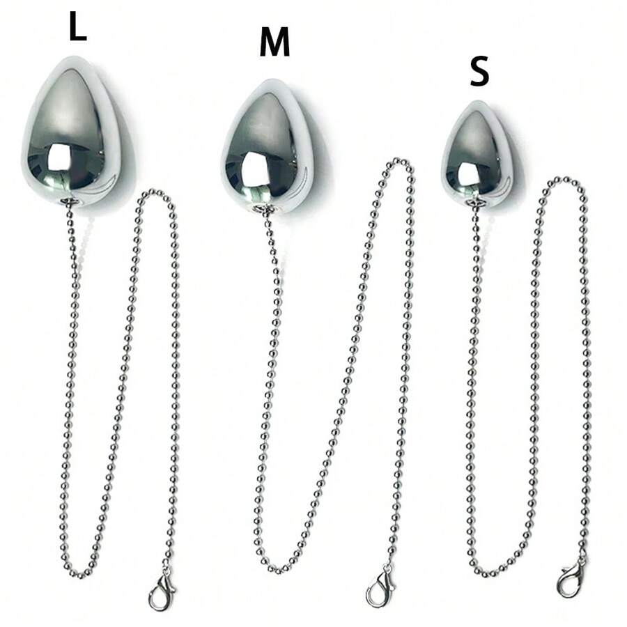 3 Sizes To Choose Stainless Steel Anal Balls Anal Sex Toys Big Butt Plug For Man Women