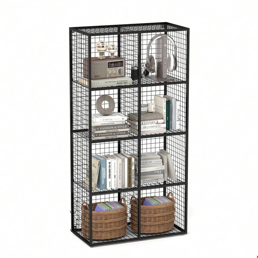 Wire Storage Cube, 8 Cube Metal Storage Organizer , Display Modular ...