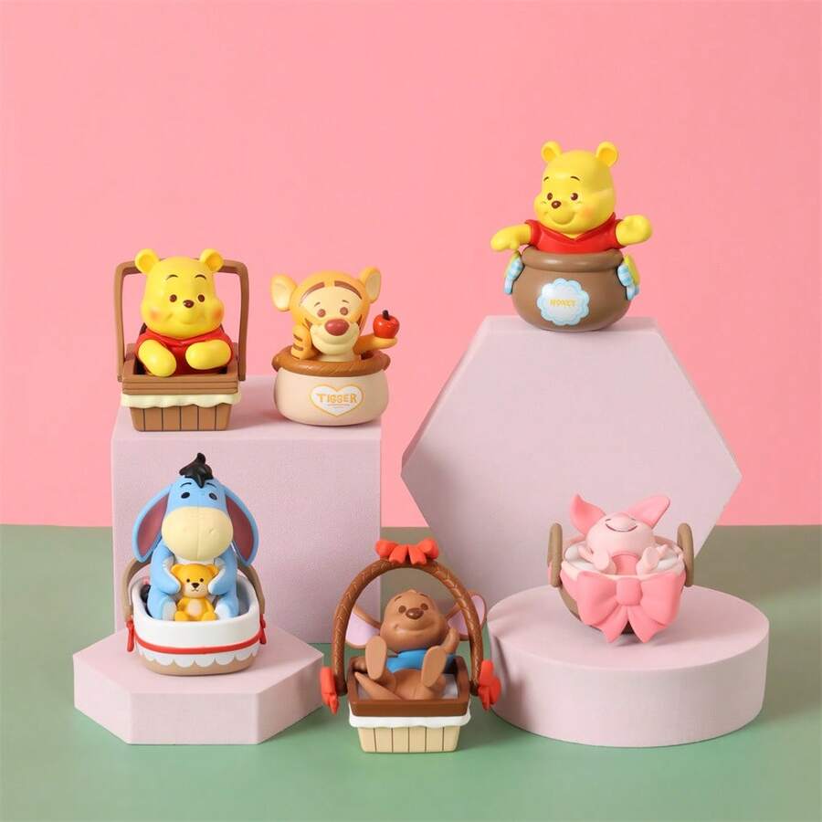 Miniso Série Disney Winnie the Pooh Take Me Out Theme Figura Caixa ...