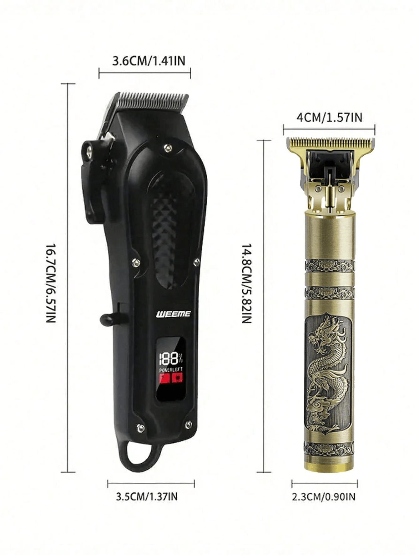 New Multi-Functional Electric Hair Clipper Rechargeable Shaver ...