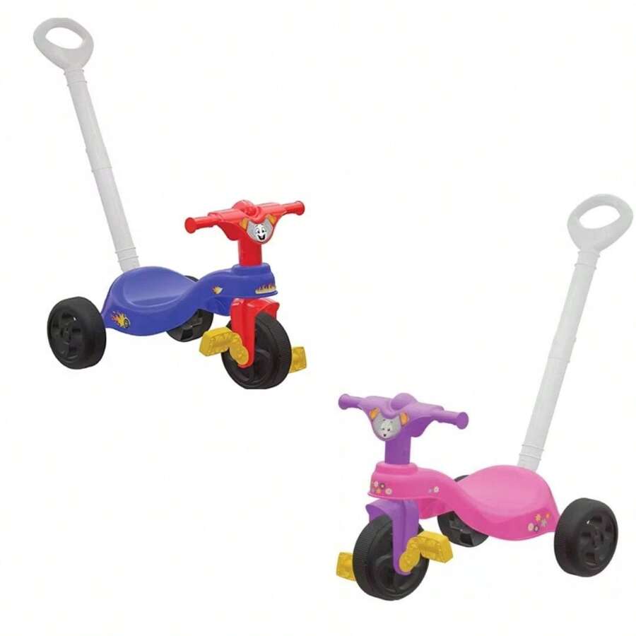 Motoca Triciclo Velotrol Infantil Pais e Filhos Com Protetor Pedal ...