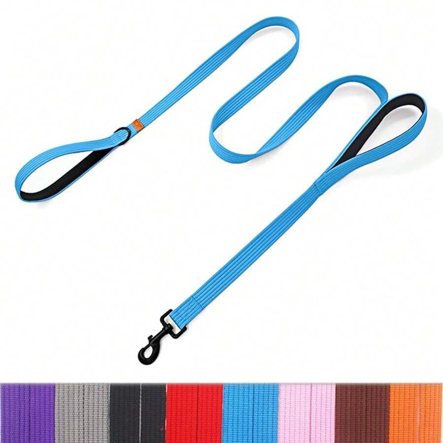 Heavy Duty Double Handle Dog Leash With 2 Padded Handles For Safety ...