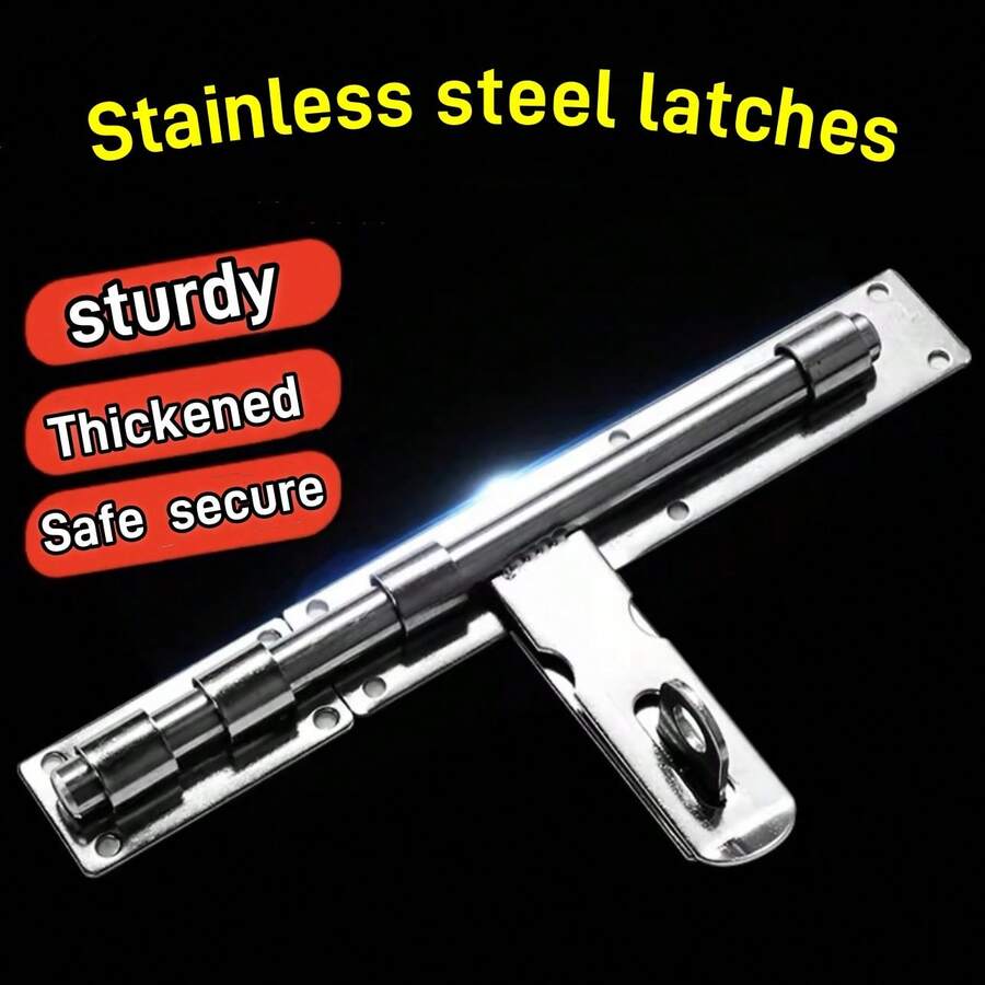Heavy Duty Stainless Steel Door Lock Bolt Latch, Reinforced Thick ...