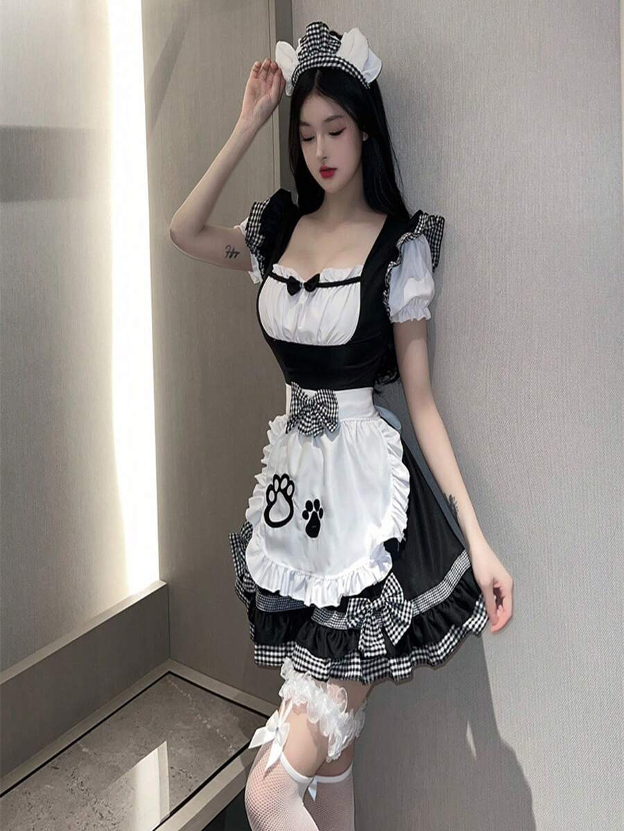 Plus Size Women Party Cat Maid Costume Cosplay, Cute Japanese Style ...