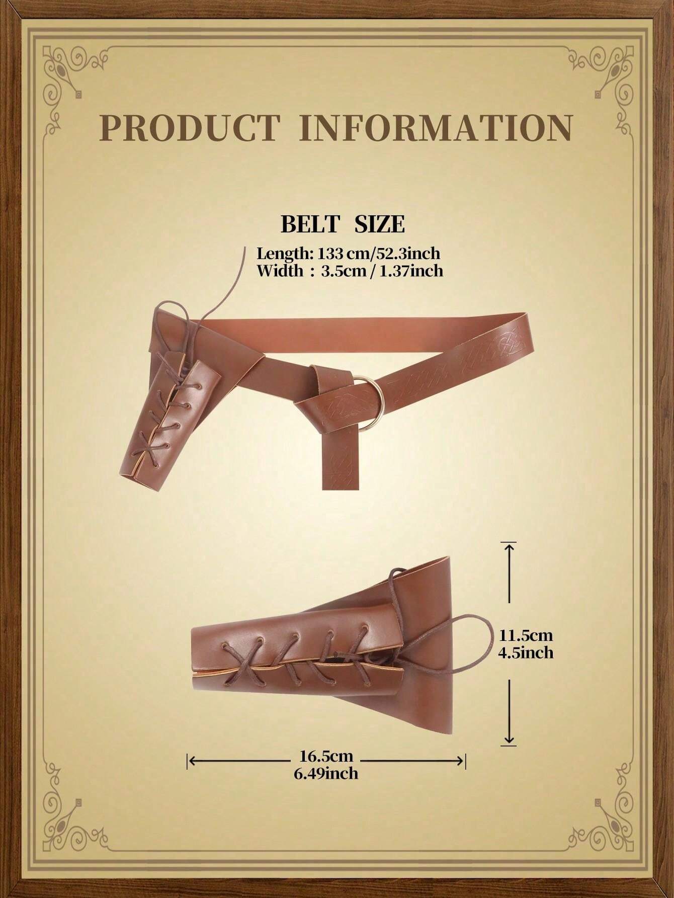 Viking Belt Sword Leather Sword Holster Medieval Knight Pirate Costume ...