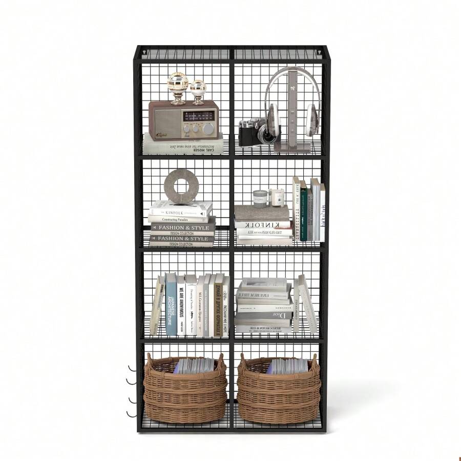 Wire Storage Cube, 8 Cube Metal Storage Organizer , Display Modular ...