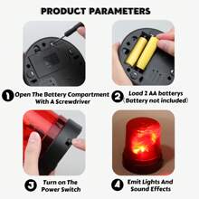 Electric Warning Light,Children's Cosplay Ambulance Firefighter And ...