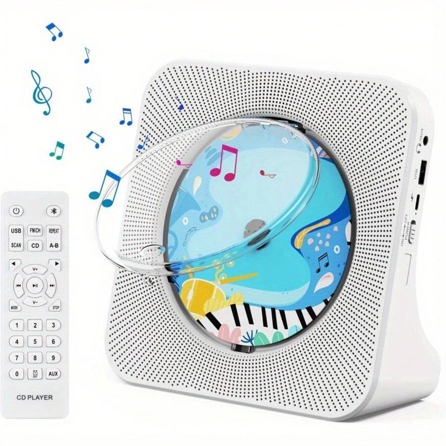 CD Players For Home Desktop CD Player With Speakers Dual BT Portable CD ...