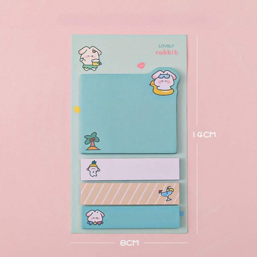 Cartoon Index Sticky Notes, Student Ins Girlish Memo Stickers For ...
