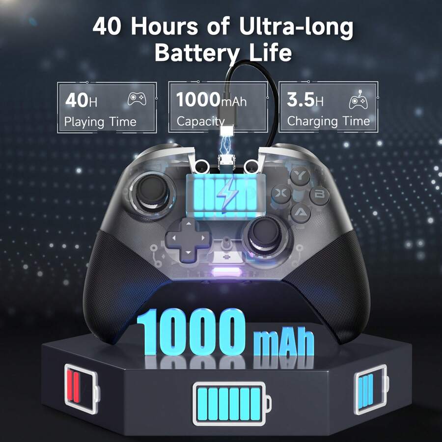 EasySMX X10 Wireless PC Controller With Dual Hall Effect, Bluetooth ...