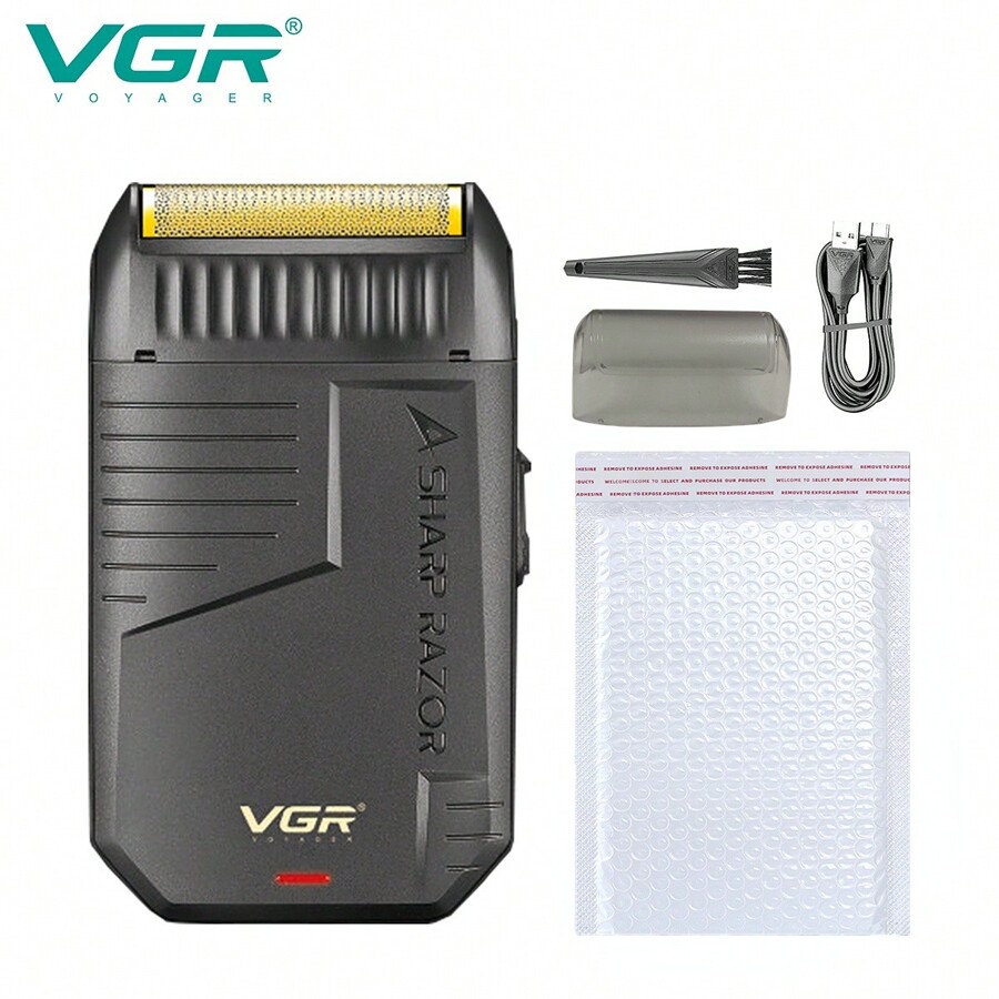 VGR VGR Shaver Electric Portable Household Razor Plastic Rechargeable Finishing Shaving Machine ...