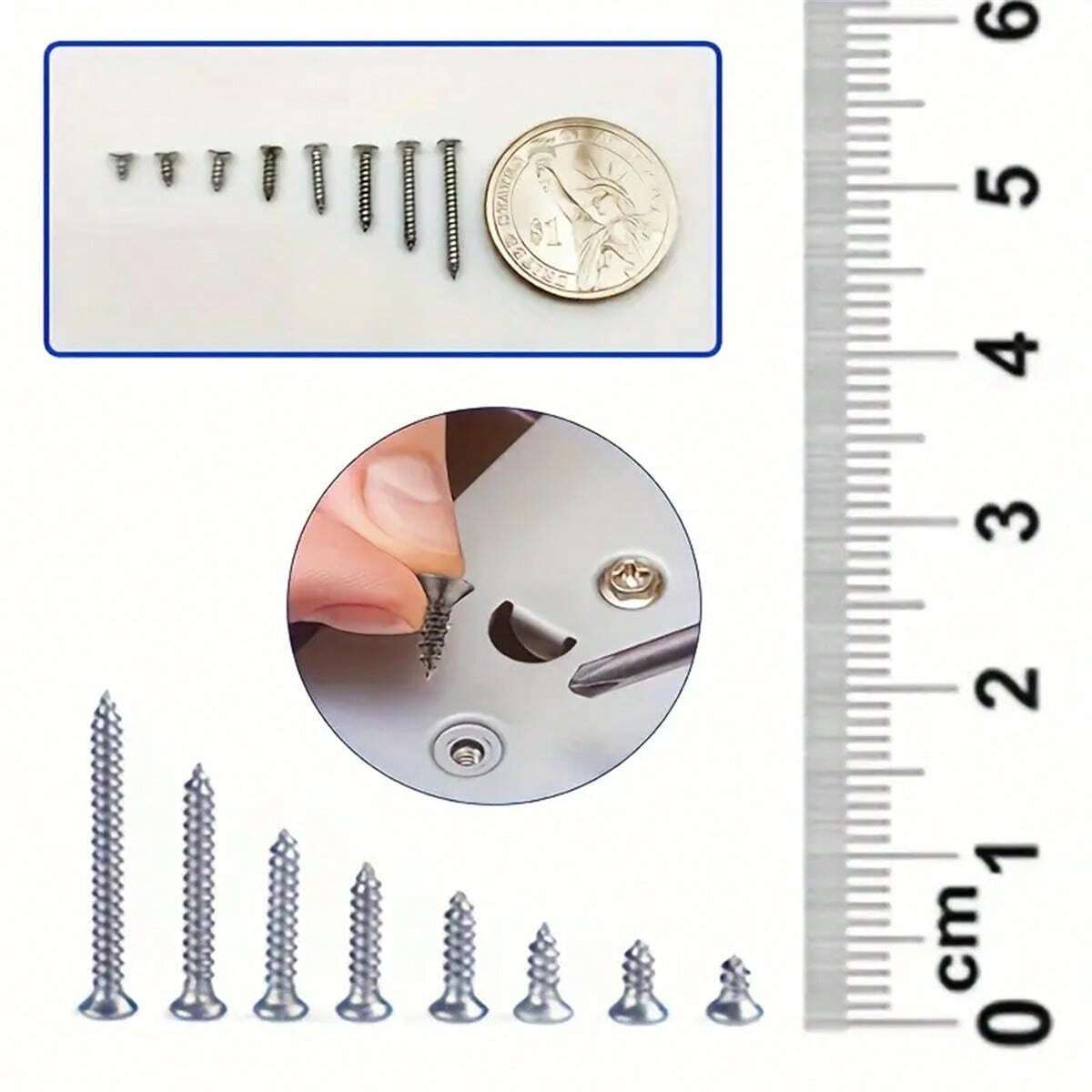 800 Self-Tapping Wood Screw Suit, M2 Phillips Pan Head Steel Plate ...