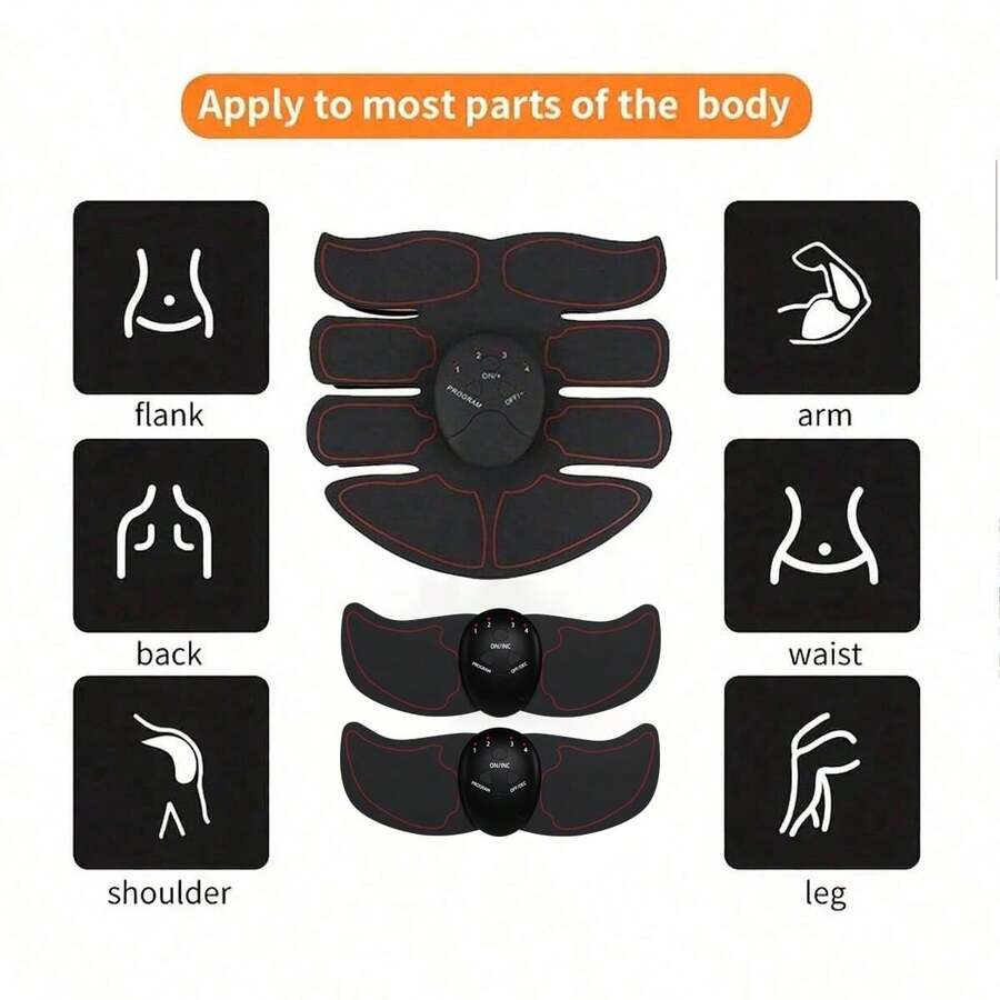 5-In-1 Wireless Muscle Stimulator: USB Rechargeable, 19 Speeds, Whole ...