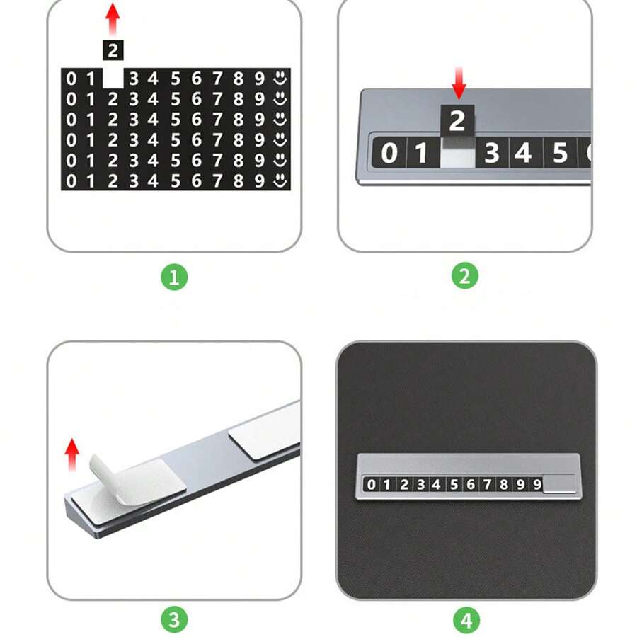 Car Temporary Parking Plate Metal Mobile Phone Number Plate License ...