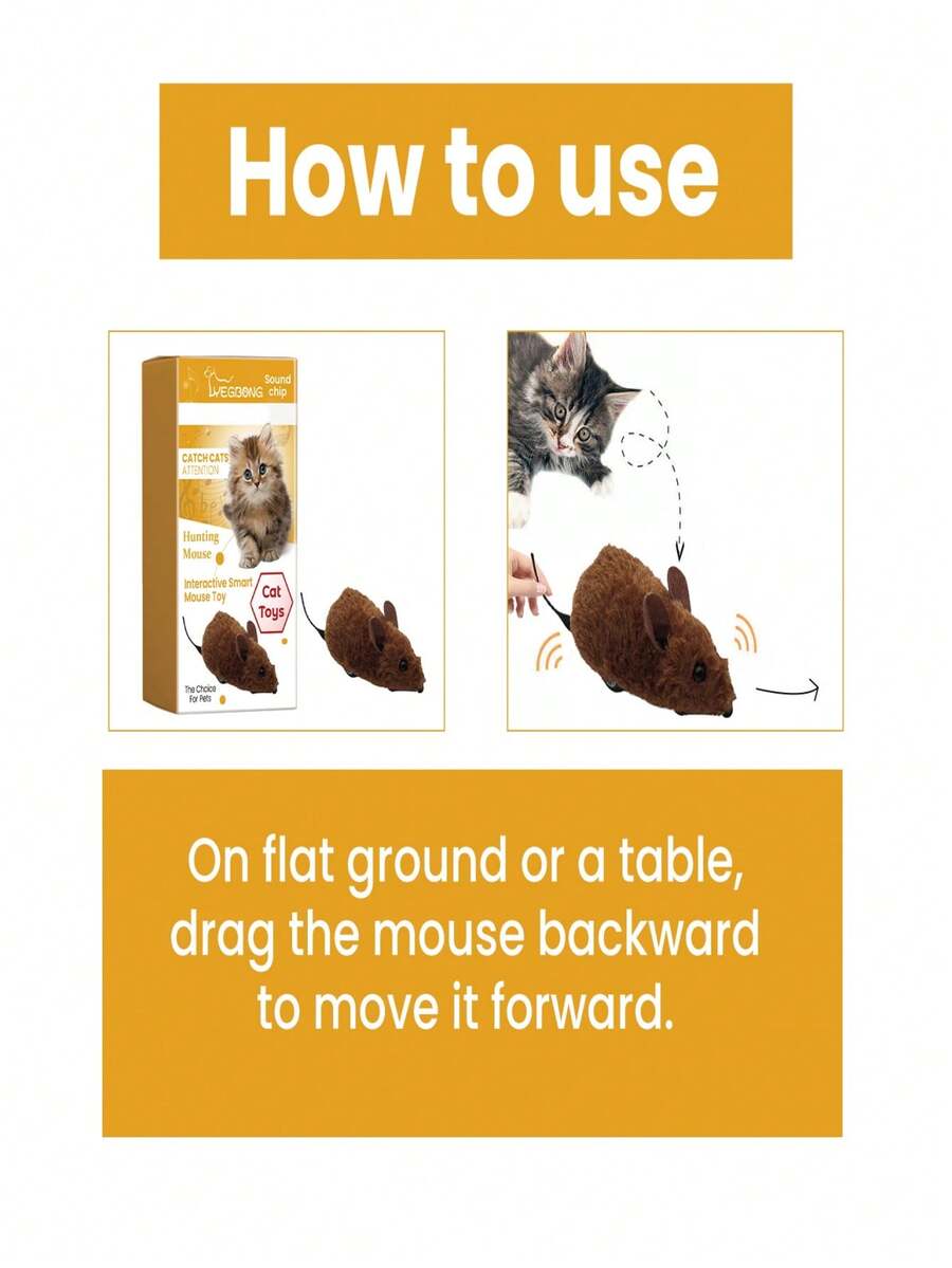 Pet Interactive Computer Mouse Toy, Teasing Cats And Dogs To Simulate ...