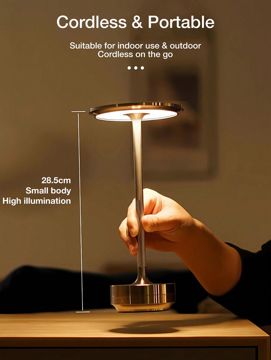 A Modern Dimmable Touch Desk Lamp With 3 Color Temperatures, Brushed ...