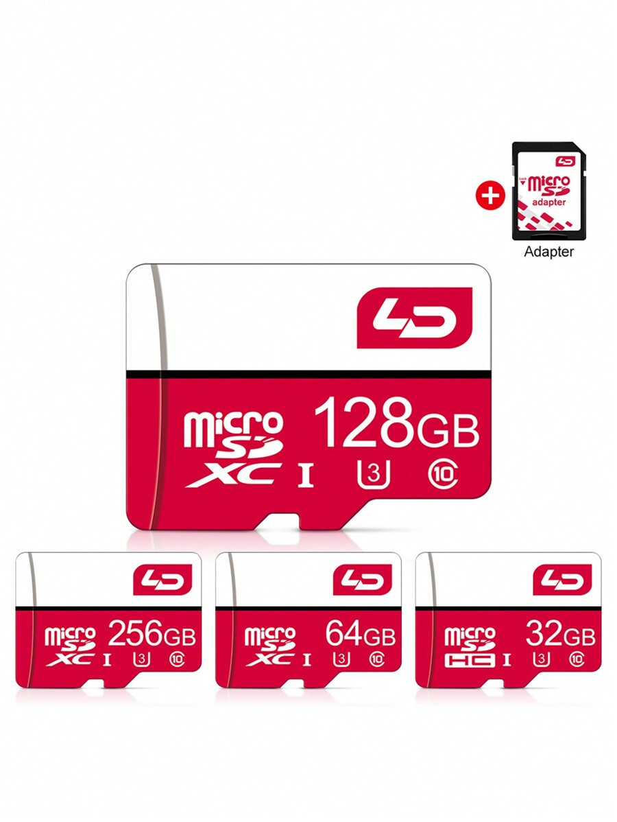 LD Tarjeta Micro SD marca LD rojo y blanco de 16GB, 32GB, 64GB, 128GB ...