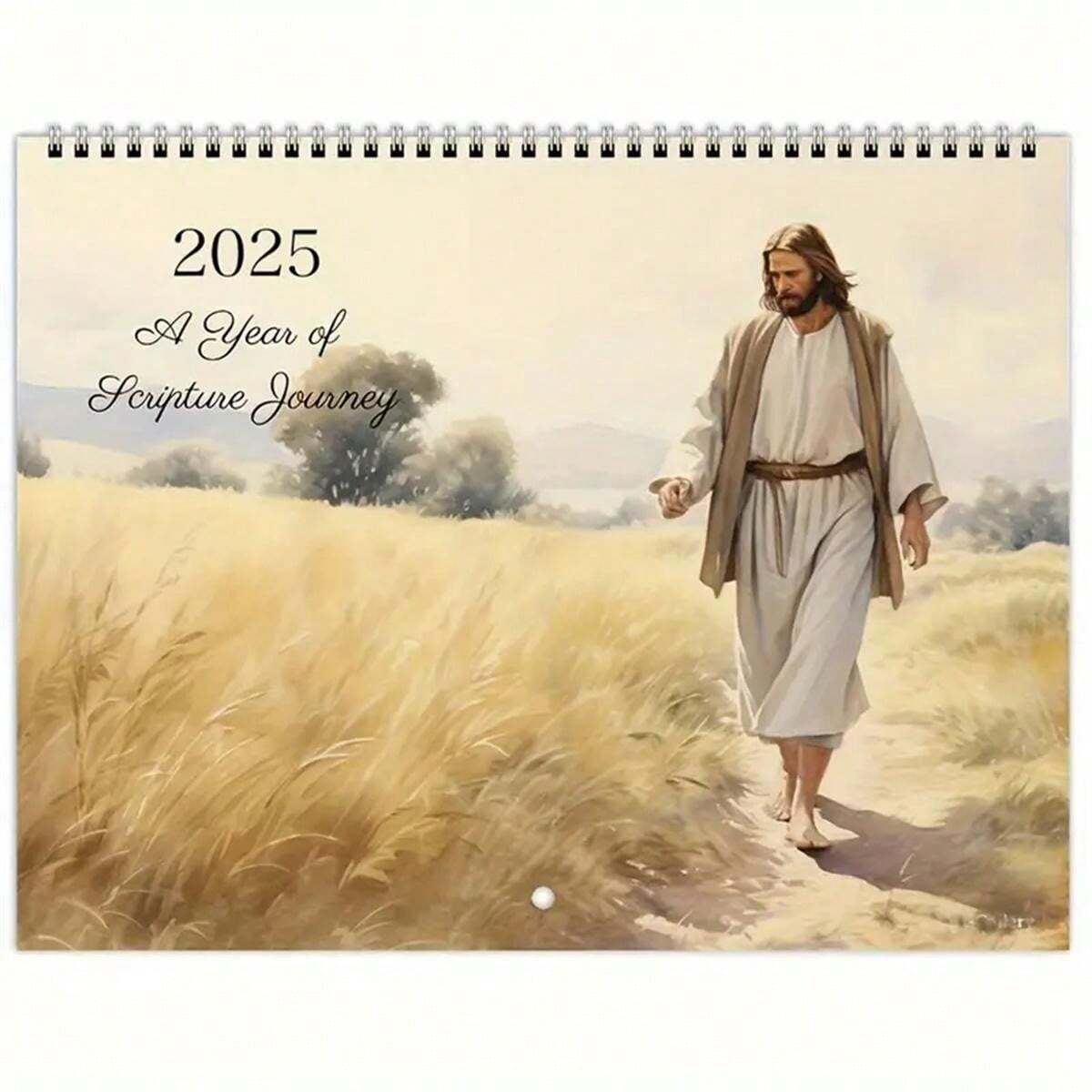 2025 Inspirational Scripture Journey Wall Calendar, Laminated Weekly ...