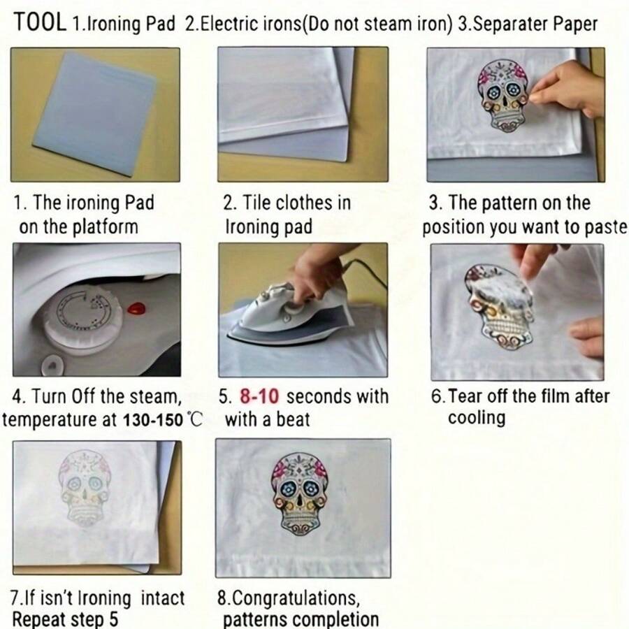 1/2/3pcs Ironic Silly Heat Transfer Stickers Ironing Stickers Hot Press ...