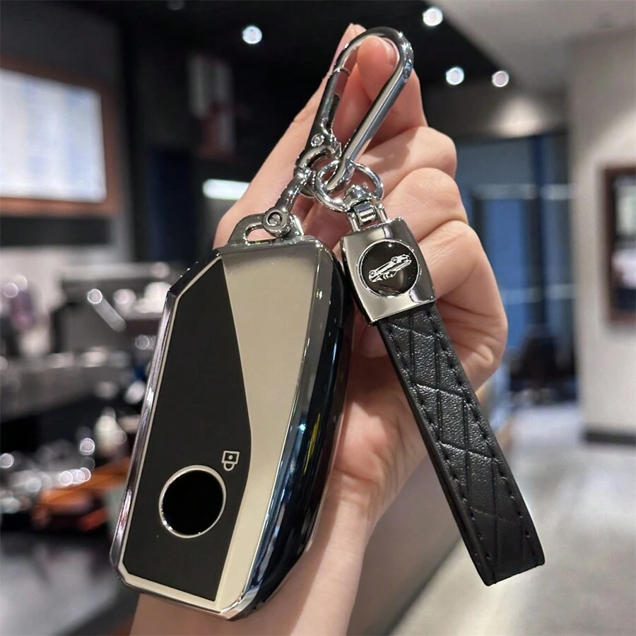 Key Fob Cover Keychain For BMW 2023 2024 X1 X5 X6 X7 I7 Xi 3 Series 7 ...