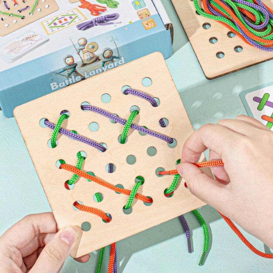 Kids Lacing Puzzles Toy, 3-6 Years Old Concentration And Logic Thinking ...