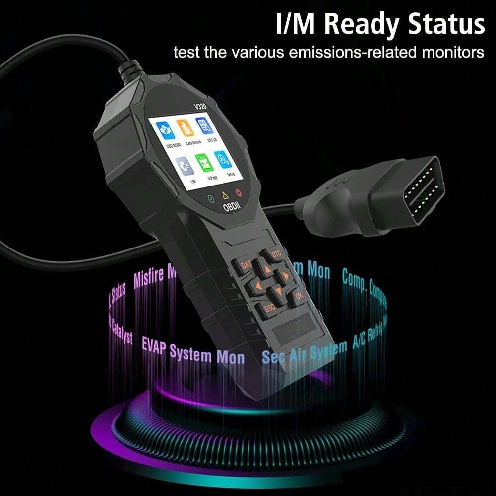 Ferramentas de diagnóstico de carro Display digital Código de falha Limpar V320 OBD 2 Scanner ...