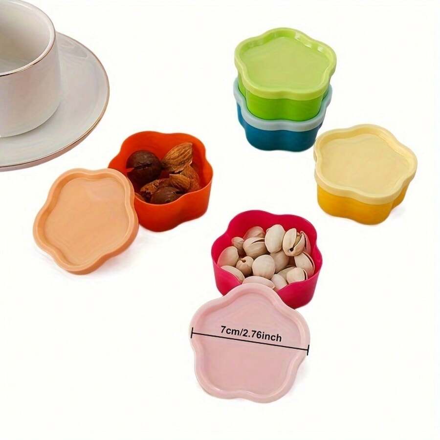 5-Piece Mini Storage Containers Set - Rainbow Colored Snack And Candy ...