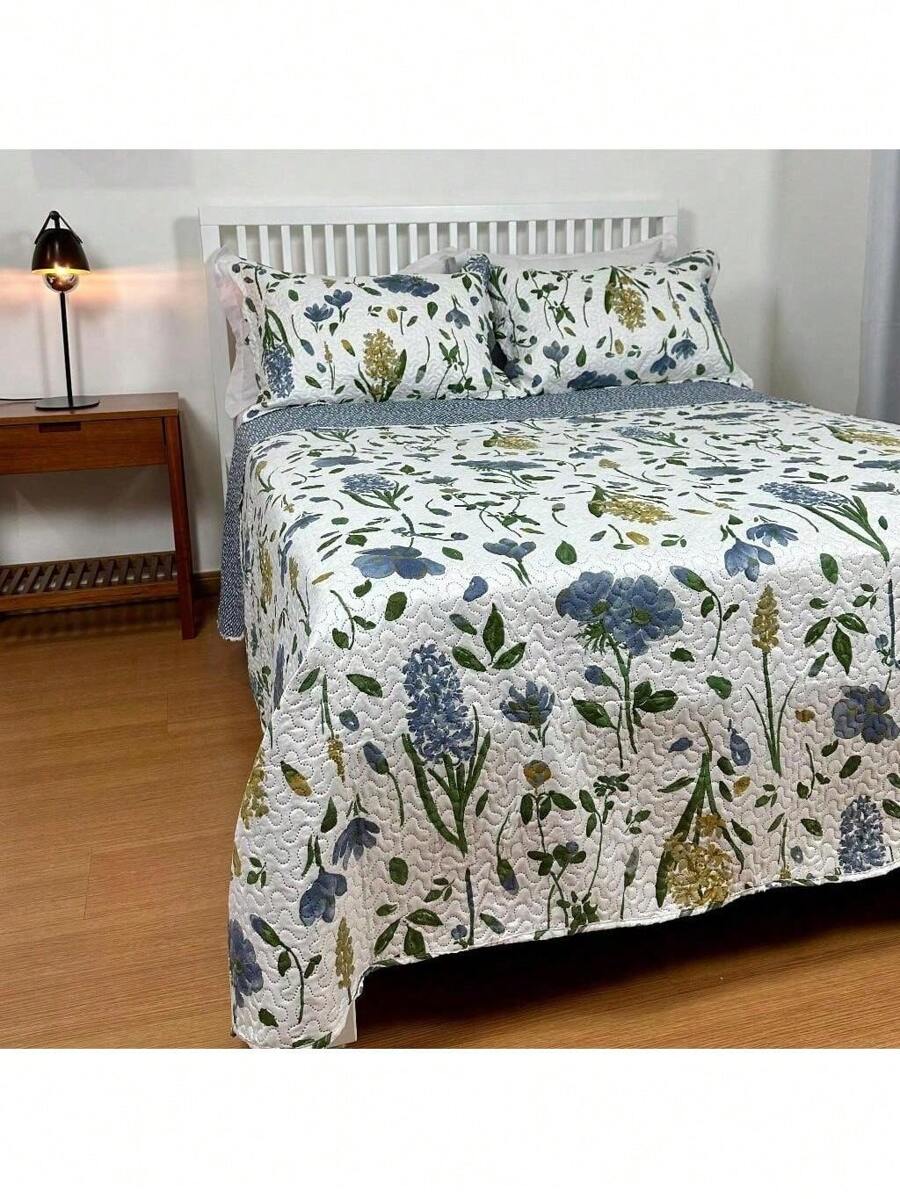 Kit Cobre Leito Colcha 6 Peças 400 Fios Cama Queen Size Acabamento em ...