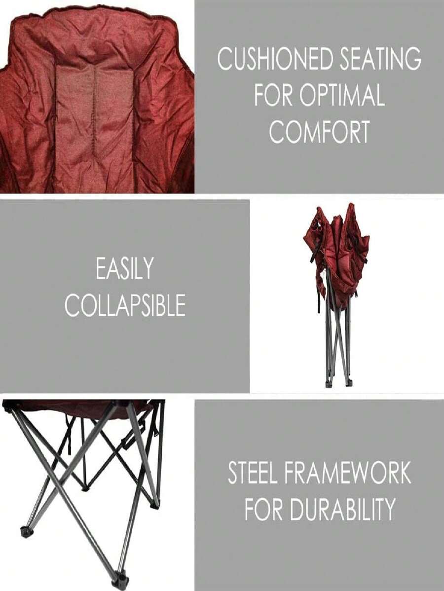 Foldable Portable Guidesman Padded Folding Chair, Perfect For Camping ...