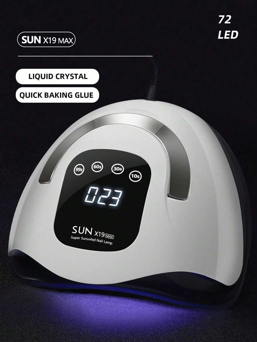 LED UV Light Dryer For Nails Gel Polish With 72 LEDs 4 Timer Setting ...